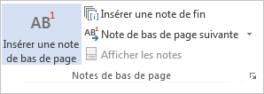 La note en bas de page | Alloprof