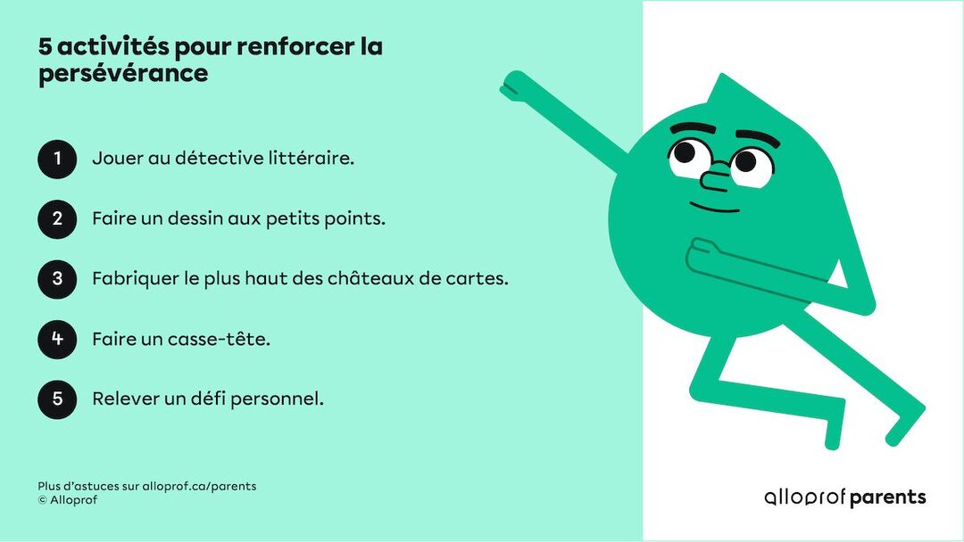 5 activités pour renforcer la persévérance de votre enfant | Alloprof