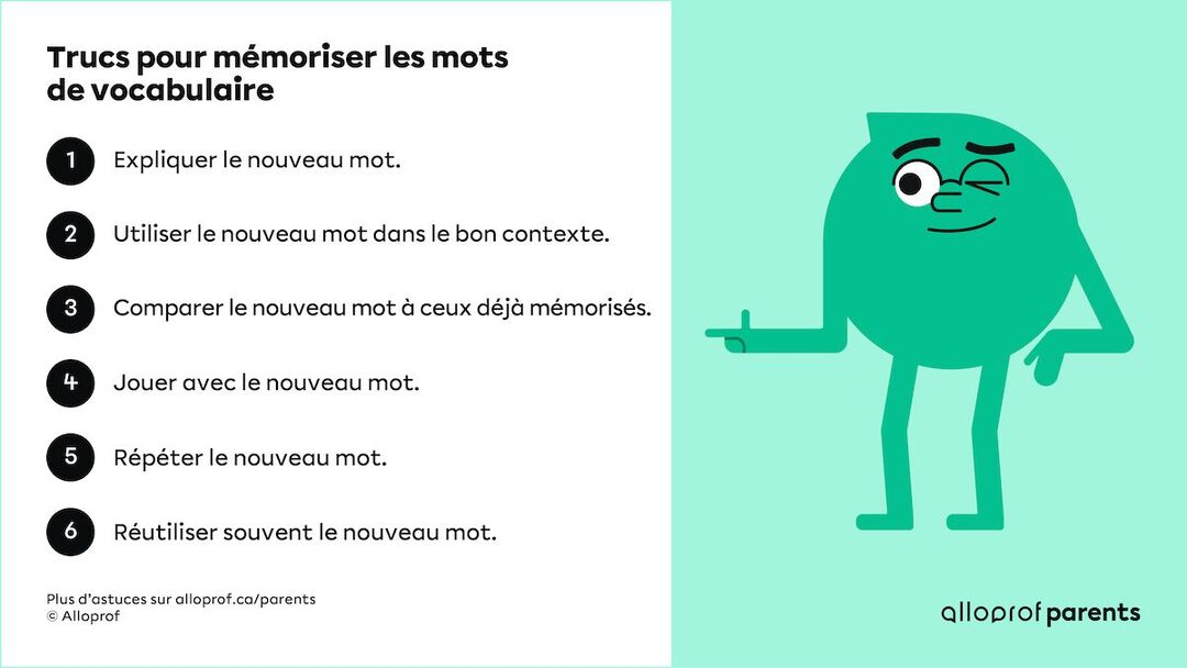 Pourquoi apprendre des mots de vocabulaire à l’école? | Alloprof