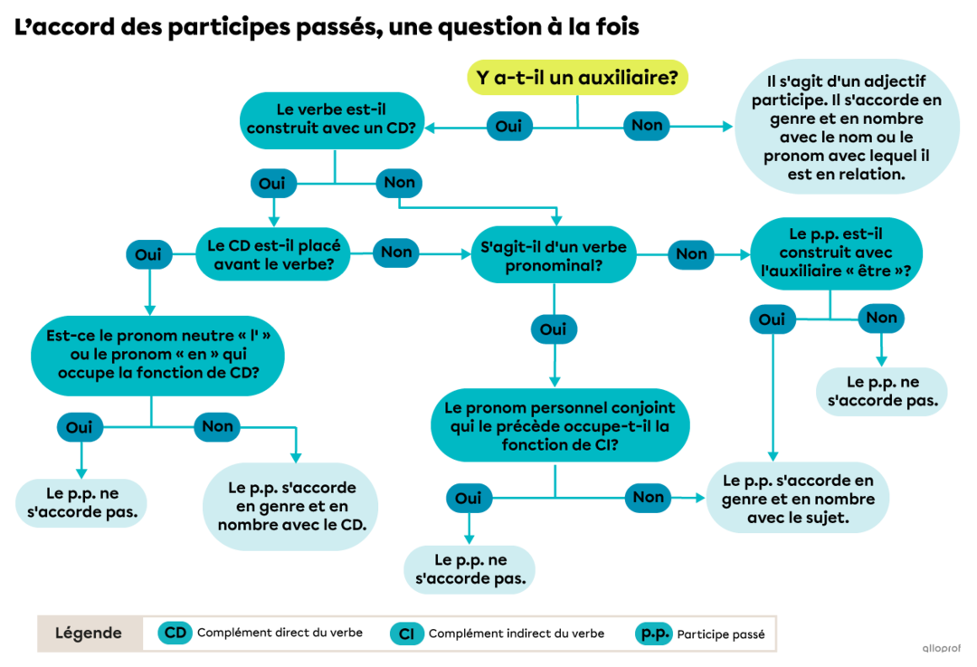 L’accord du participe passé | Secondaire | Alloprof