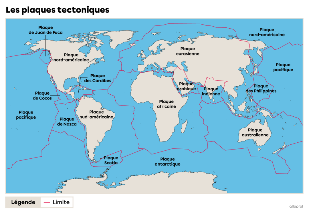 La tectonique des plaques | Alloprof