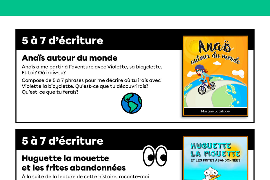 5 à 7 d’écriture pour les fans des histoires de Grimoire | Activité d'apprentissage | Alloprof