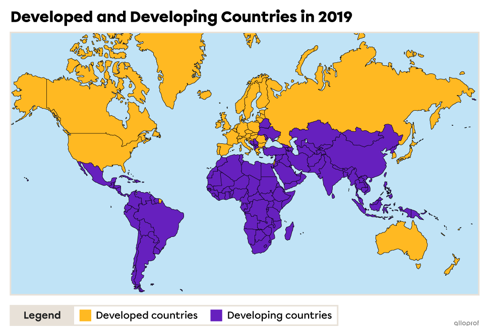 Developed and Developing Countries | Secondaire | Alloprof