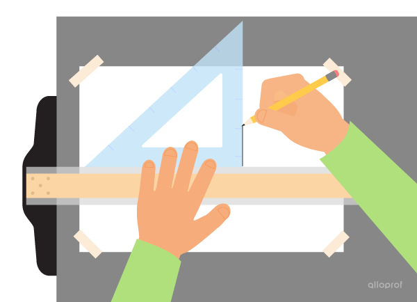 Drawing Horizontal and Vertical Lines | Alloprof
