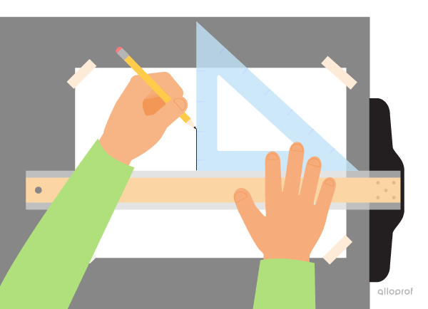 Drawing Horizontal and Vertical Lines | Alloprof