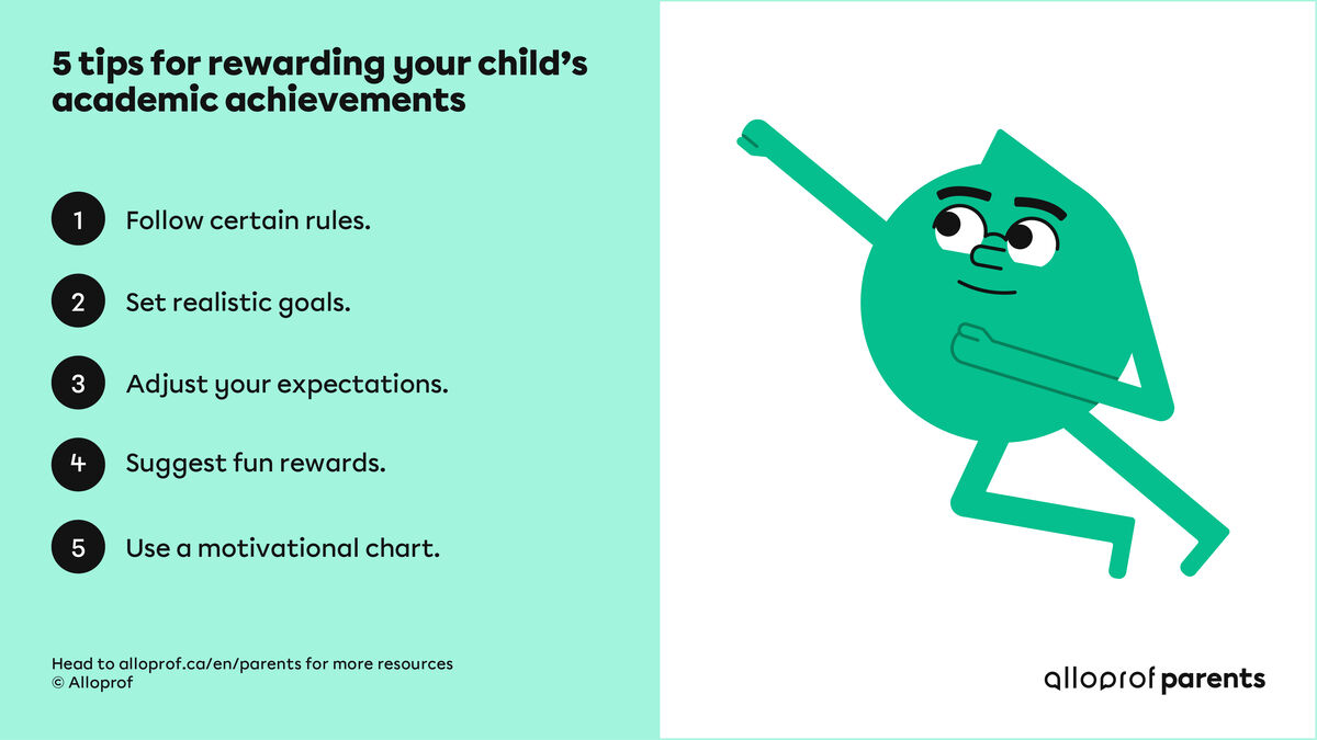 How to reward your child for their academic achievements| Alloprof