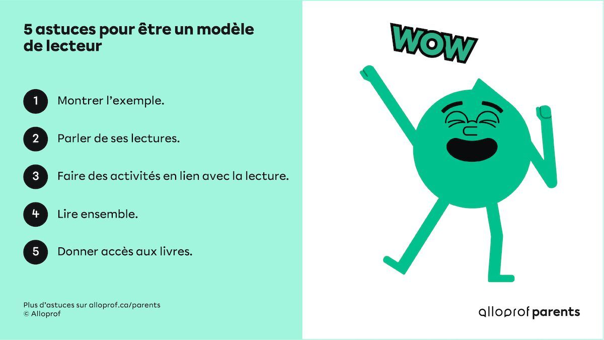 Comment devenir un bon exemple de lecteur pour son enfant | Alloprof
