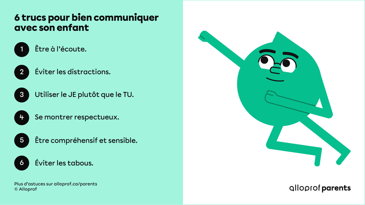Comment établir une communication efficace avec votre enfant? | Alloprof