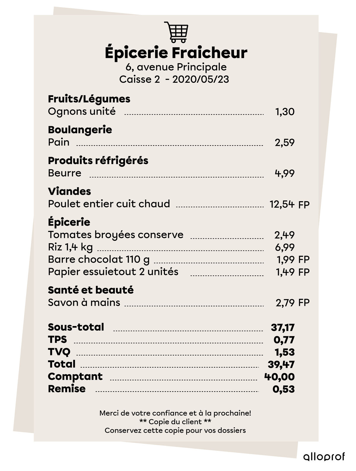 Les taxes sur les biens et les services | Alloprof