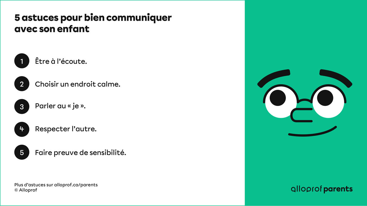 Comment établir une communication efficace avec votre enfant? | Alloprof