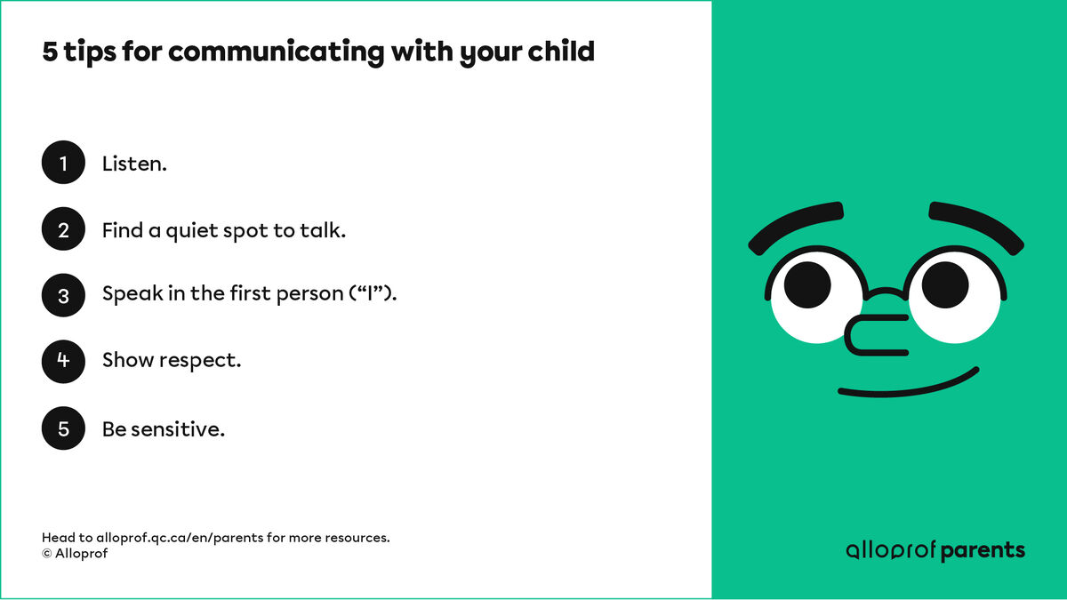 How to communicate effectively with your child | Alloprof
