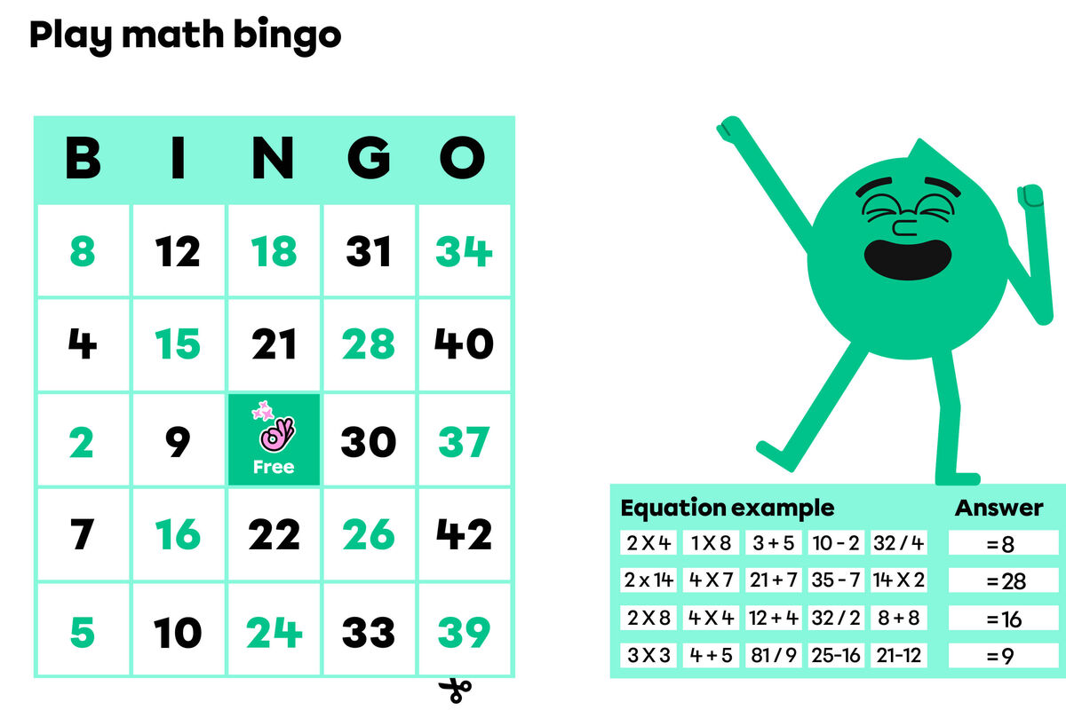 Pedagogical Game: Math Bingo | Alloprof