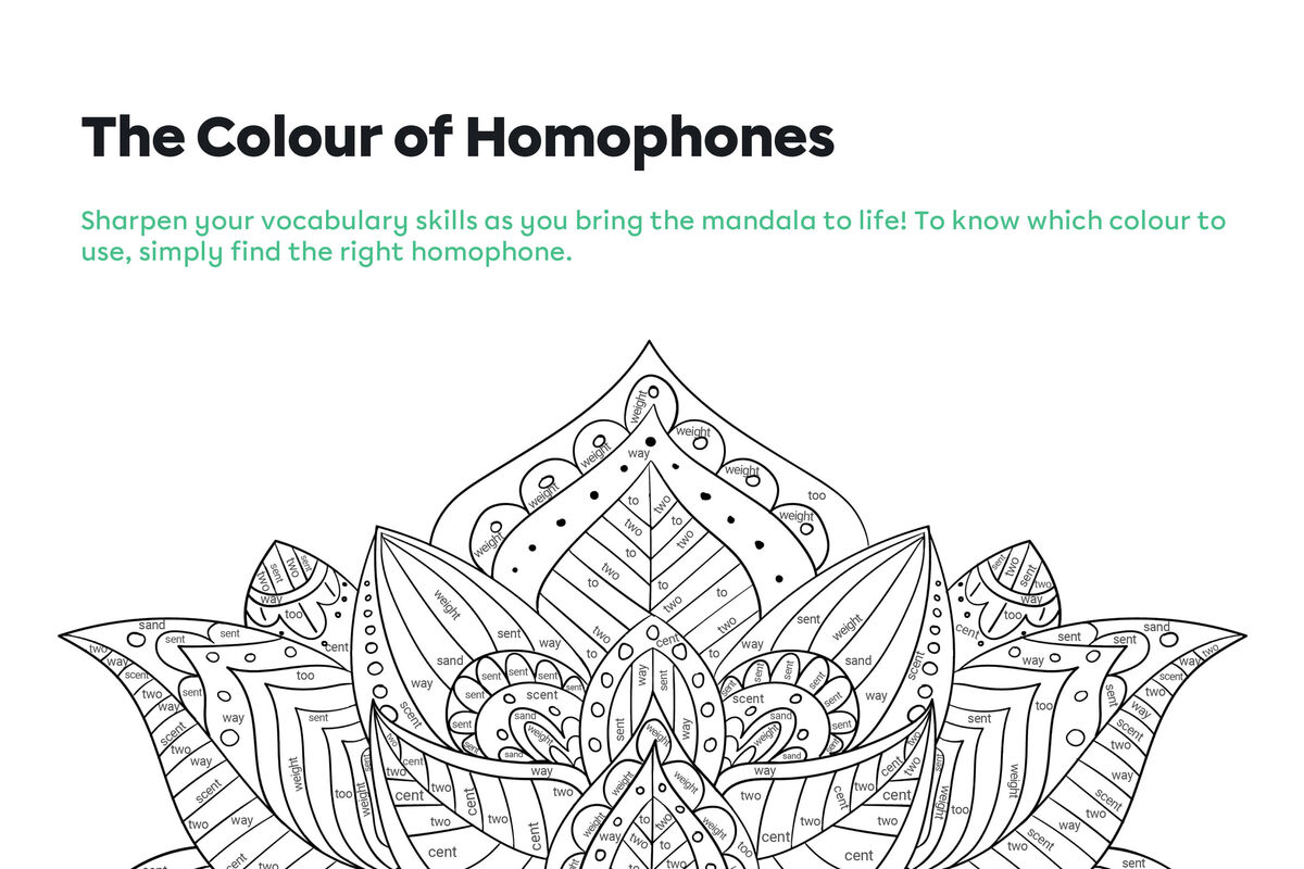 The Colour of Homophones | Learning activity | Alloprof