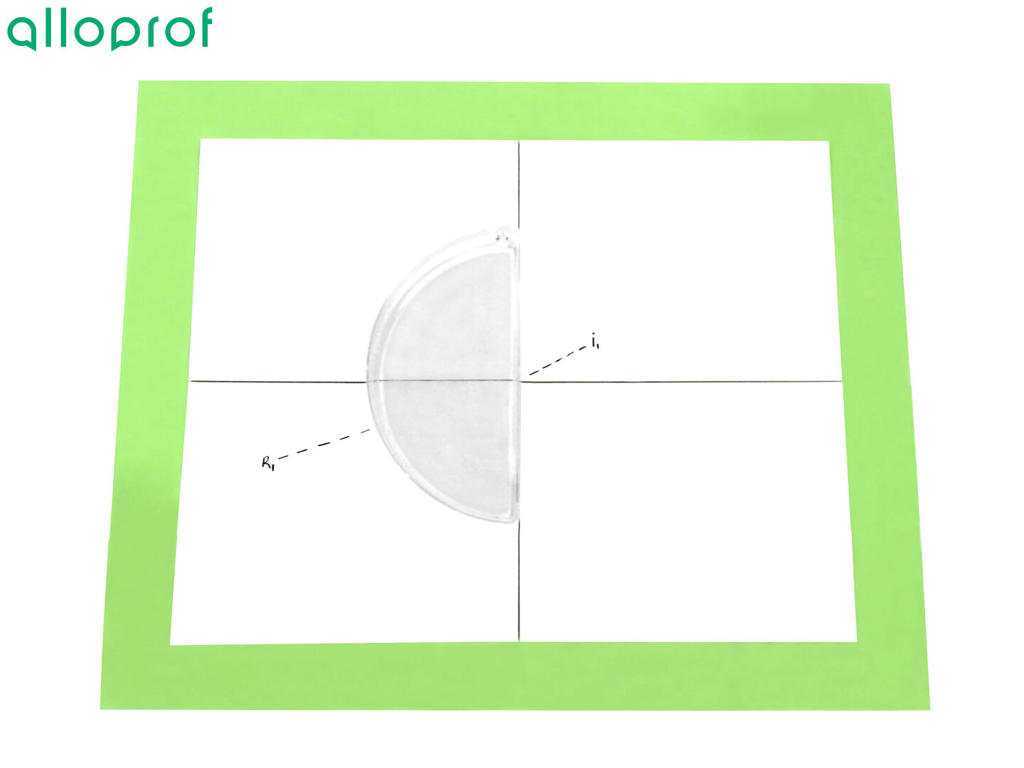 La méthode pour observer la réfraction de la lumière | Alloprof