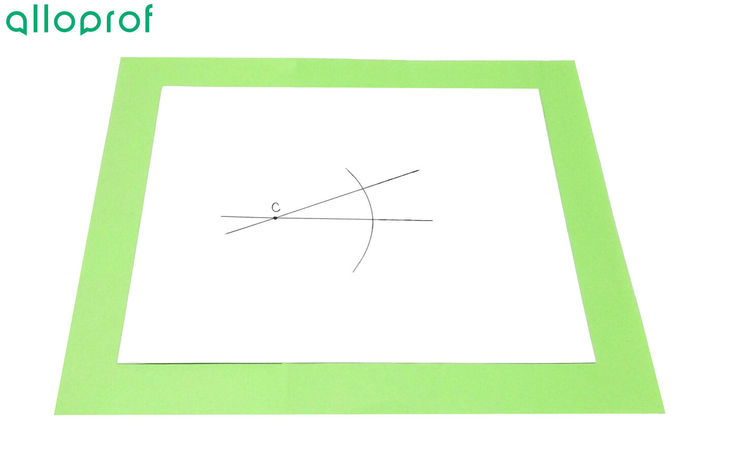 La méthode pour trouver le centre de courbure | Alloprof