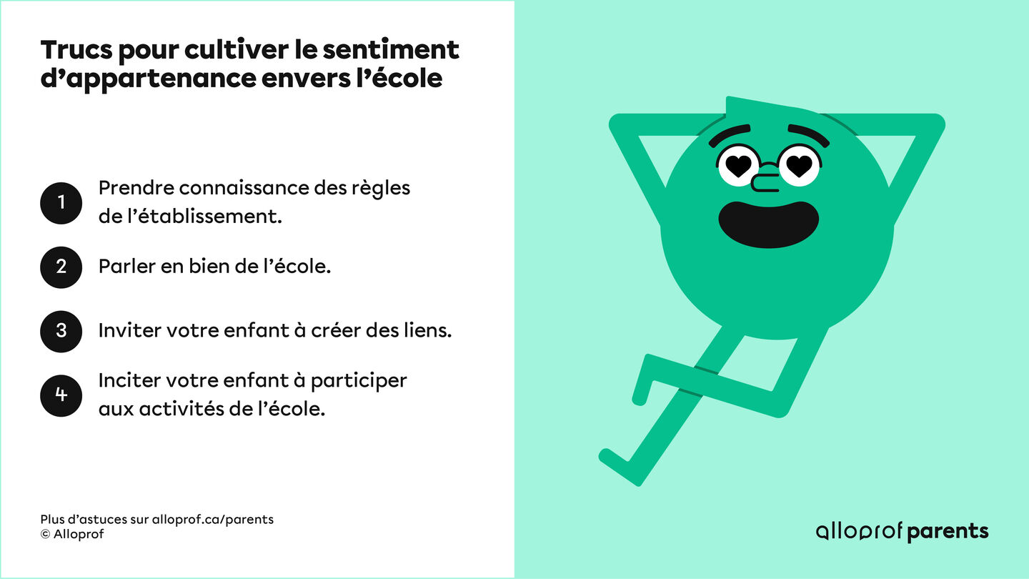 Développer un sentiment d'appartenance envers son école | Alloprof