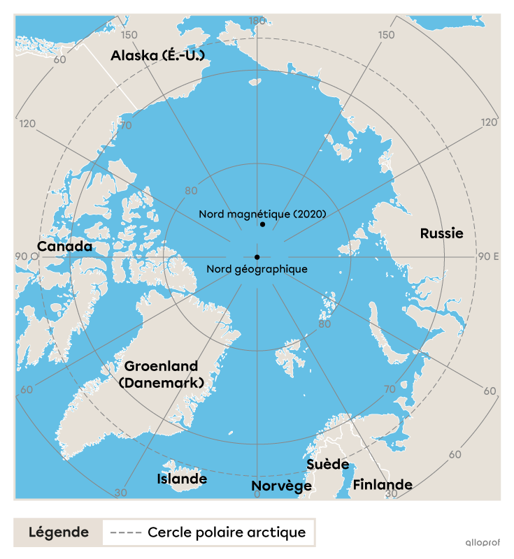 Les points cardinaux et la rose des vents | Secondaire | Alloprof