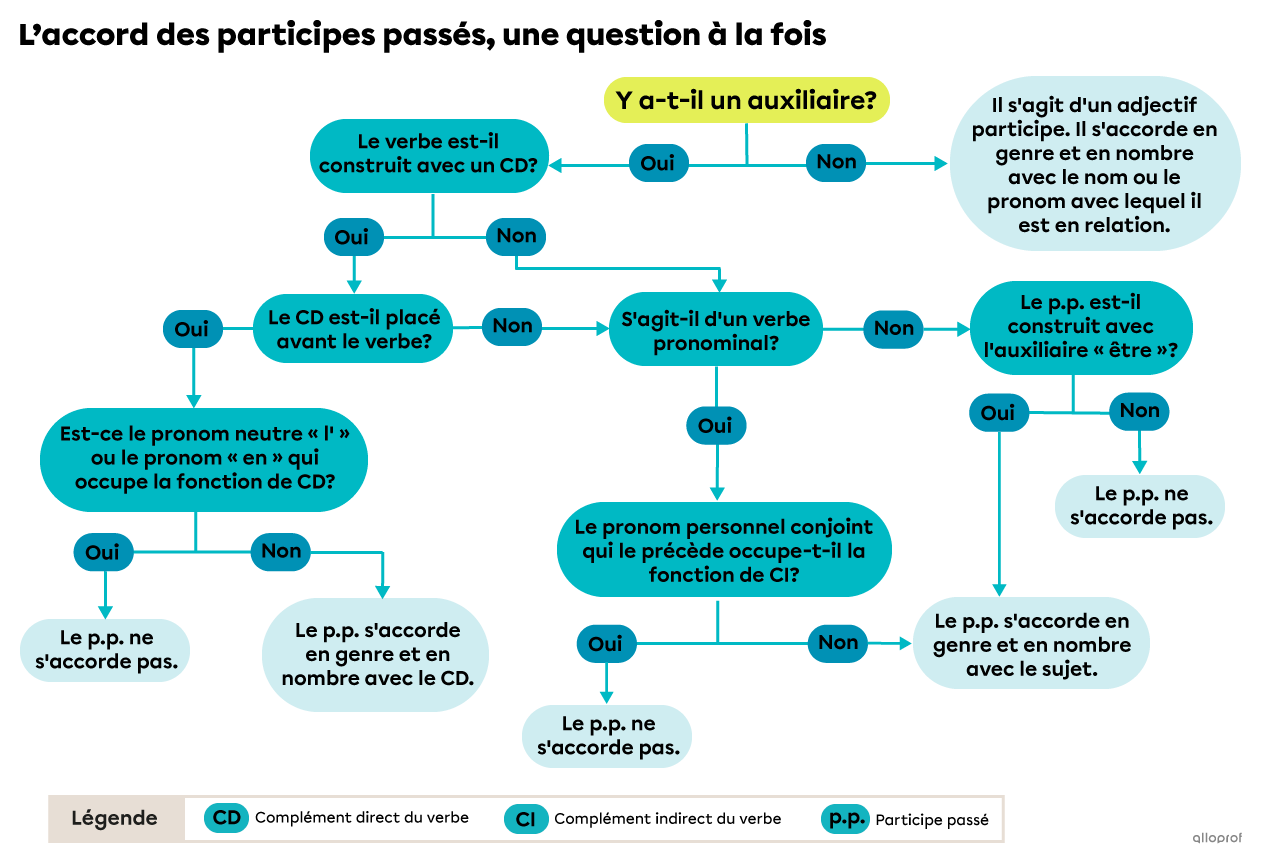 L’accord du participe passé | Secondaire | Alloprof