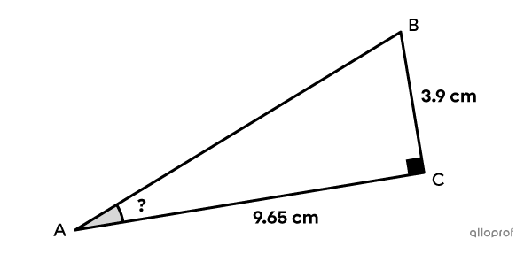 The Trigonometric Ratio of Tangent | Secondaire | Alloprof
