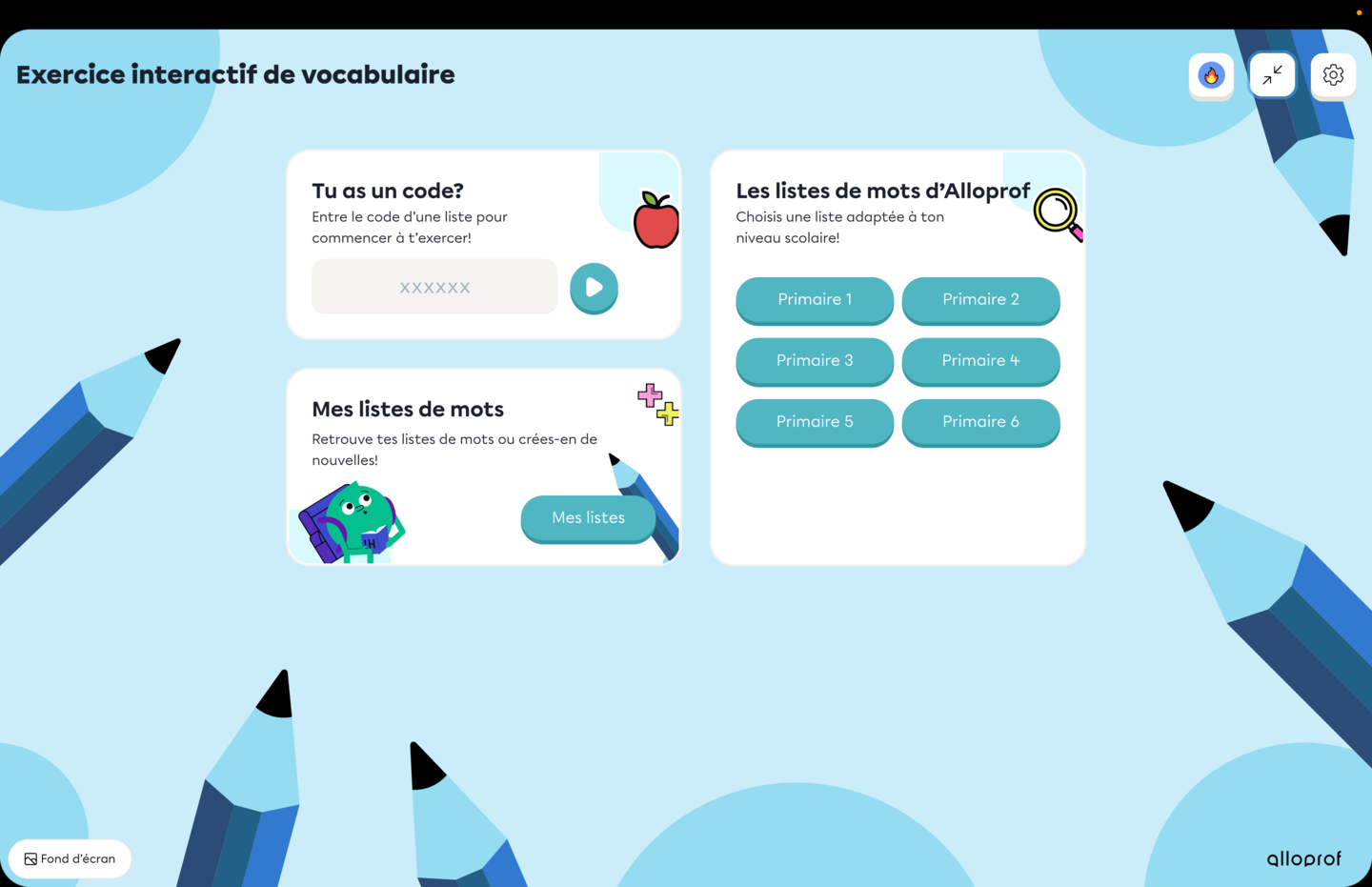 Un nouvel exercice pour tes mots de vocabulaire! | Alloprof