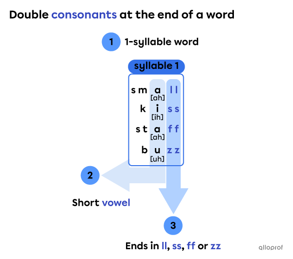 Double Consonants—Spelling Rules | Alloprof