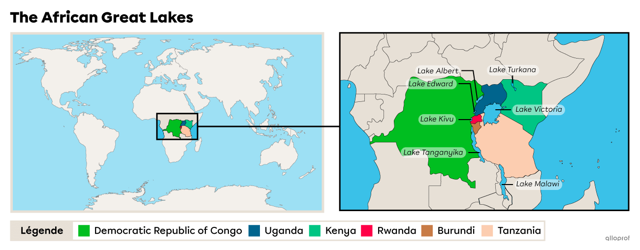 Tourist Region: The African Great Lakes | Alloprof
