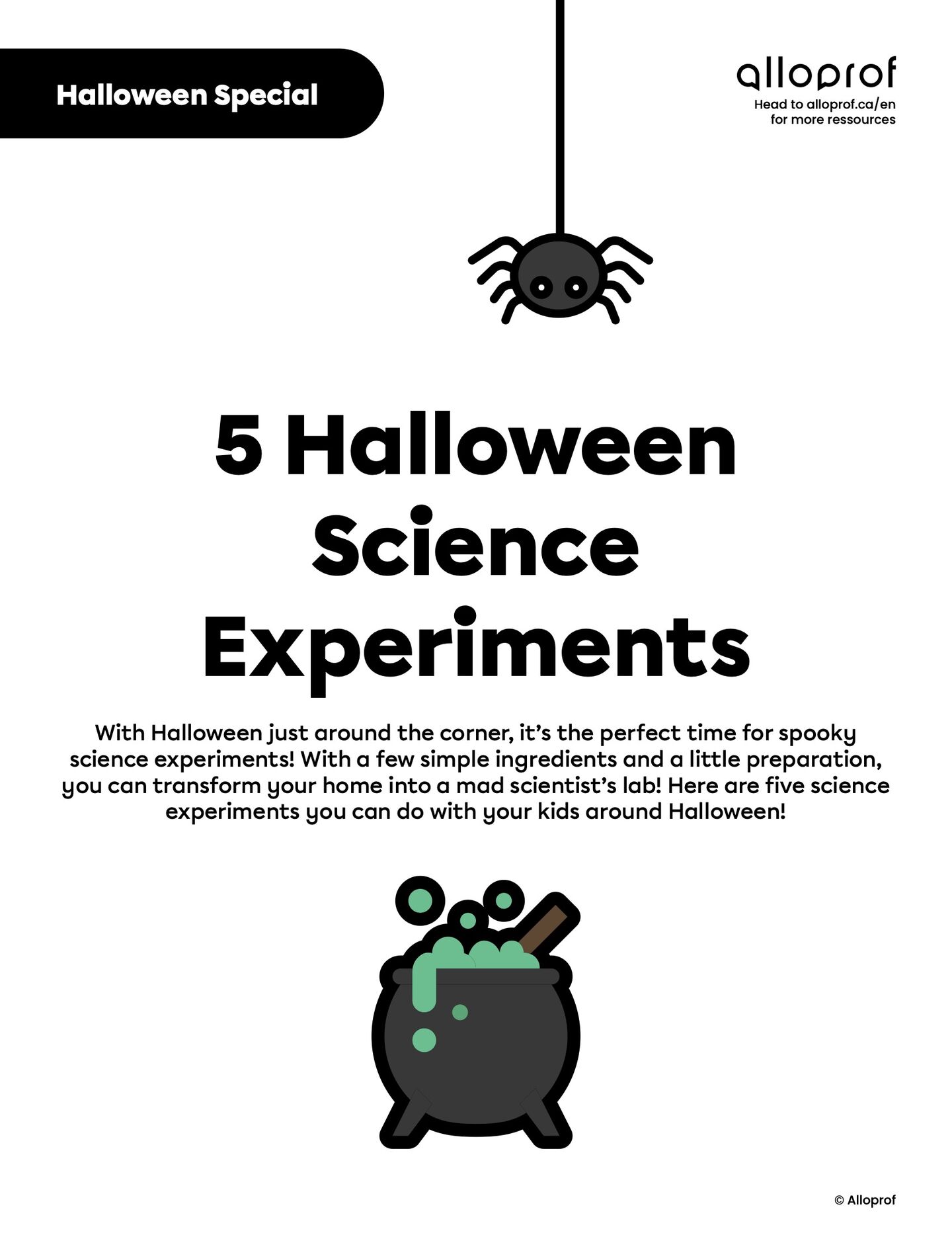 5 Halloween Science Experiments | Alloprof