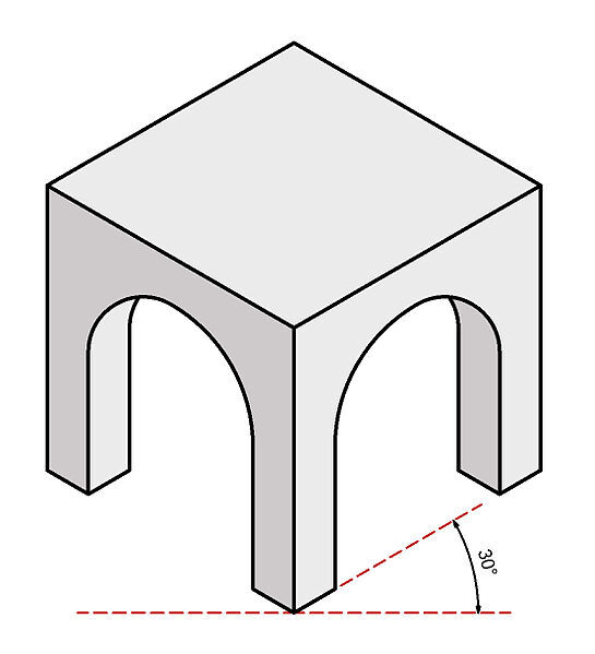 La projection isométrique | Alloprof