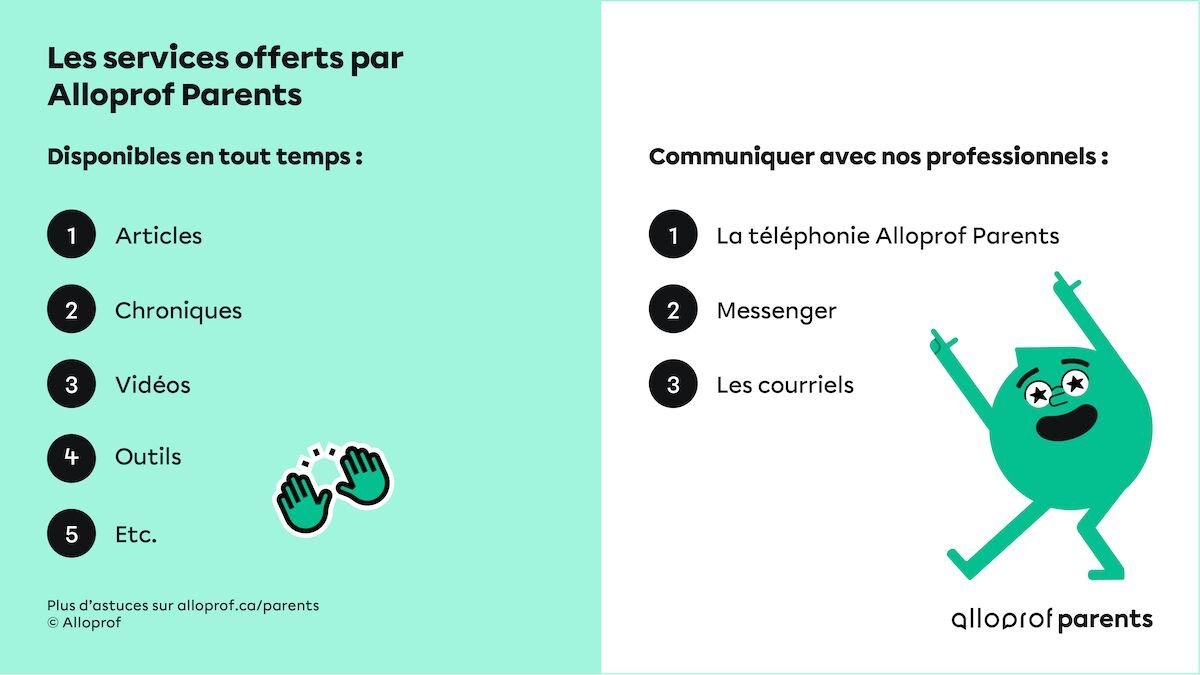 Comment Alloprof et Alloprof Parents peuvent vous aider? | Alloprof