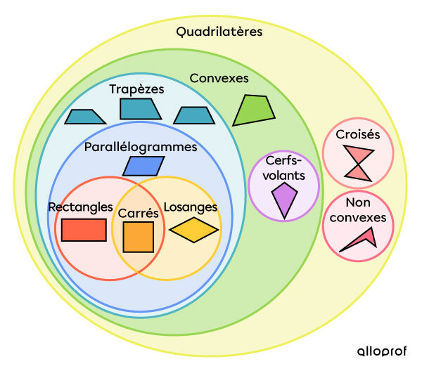 Les quadrilatères | Alloprof