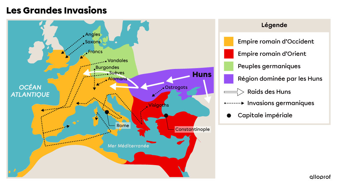La chute de l'Empire romain | Secondaire | Alloprof