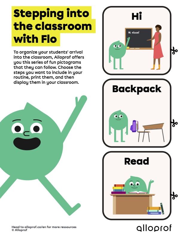 Stepping into the classroom with Flo | Alloprof