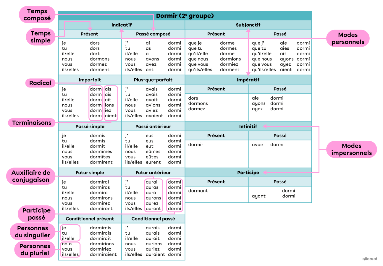 La conjugaison | Alloprof
