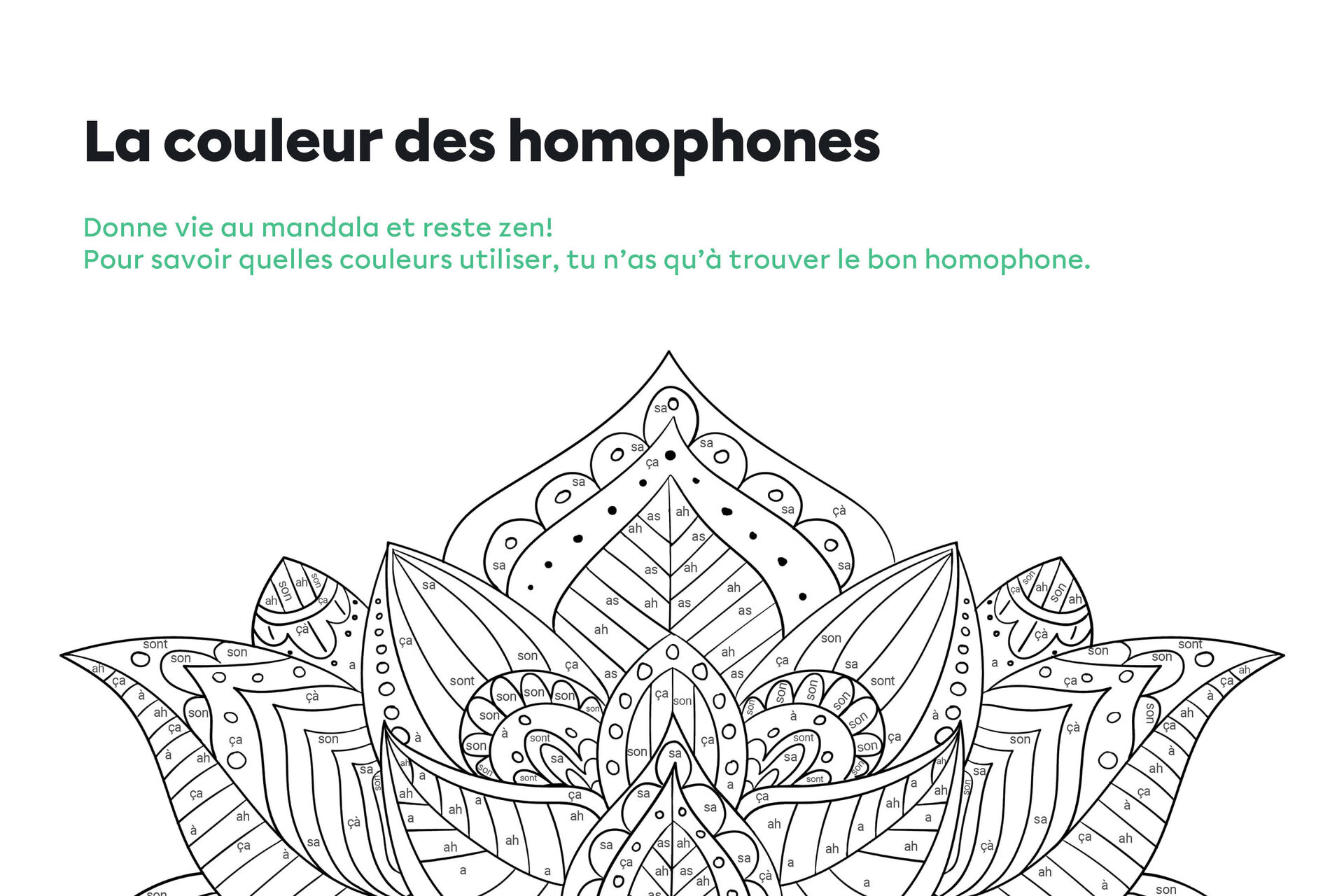 La couleur des homophones | Activité d'apprentissage | Alloprof