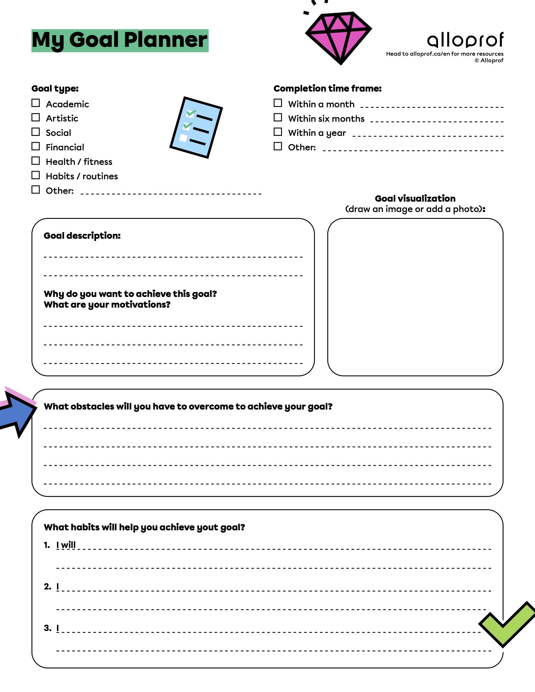 School Goal Planner | Alloprof
