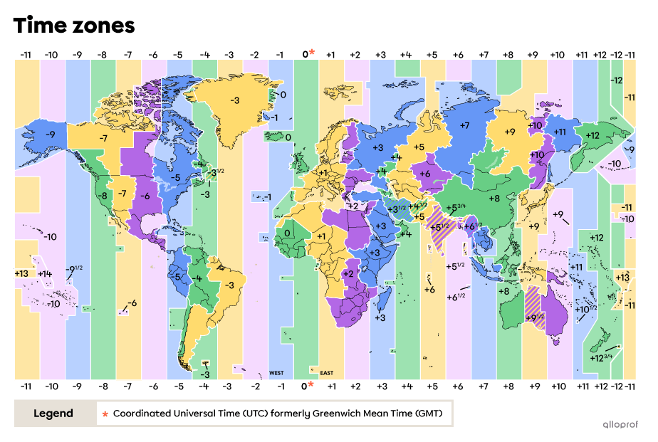 Time Zones | Secondaire | Alloprof