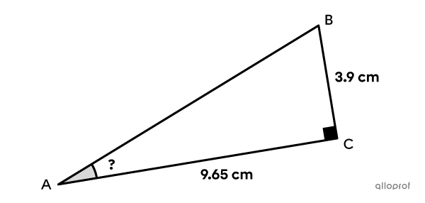 The Trigonometric Ratio of Sine | Secondaire | Alloprof