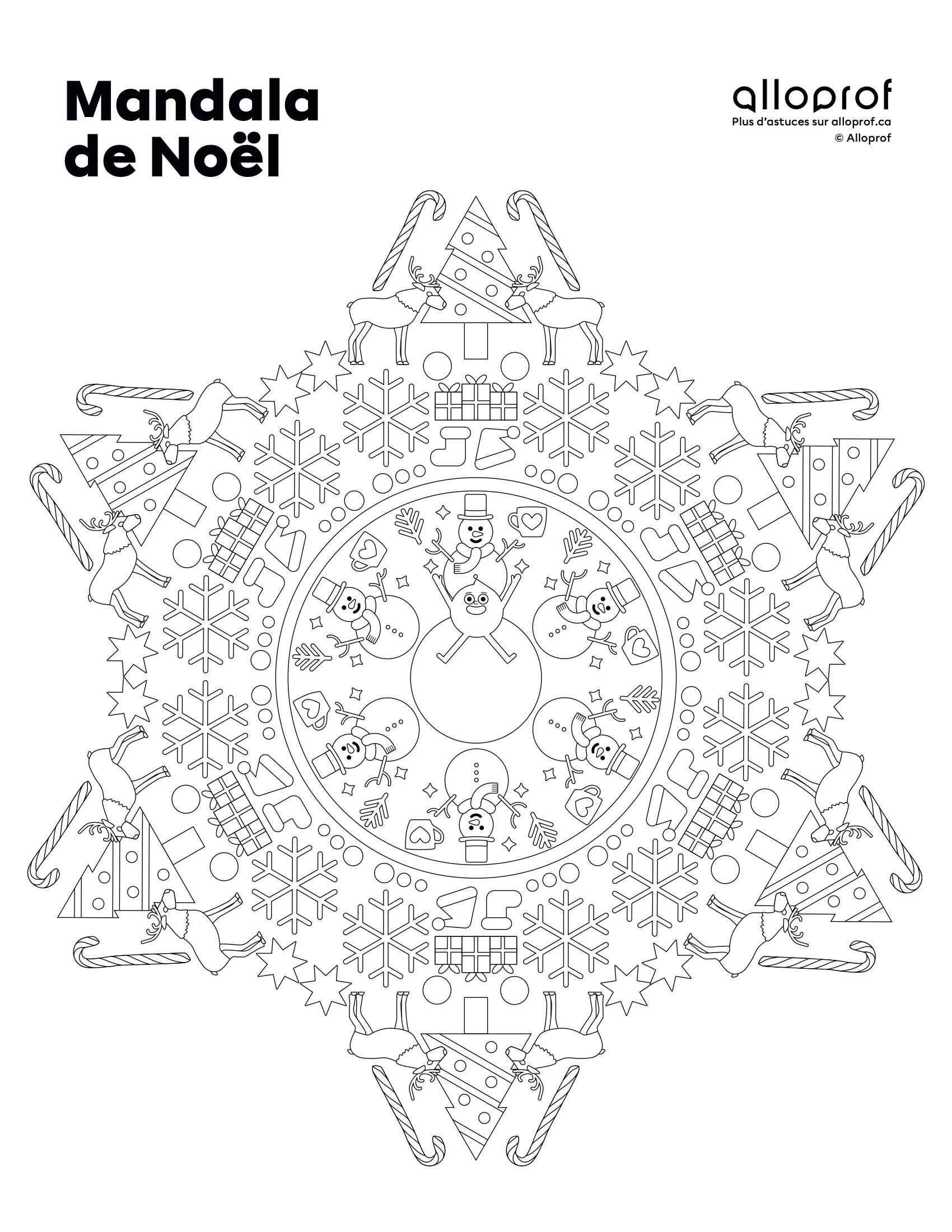 5 activités de coloriage pour le temps des fêtes | Alloprof