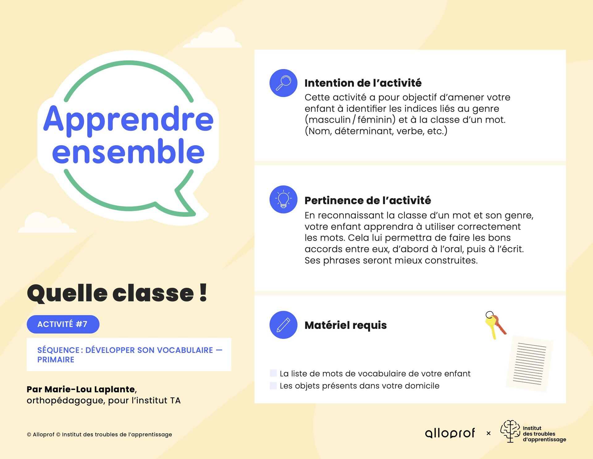 Développer son vocabulaire au primaire | Alloprof