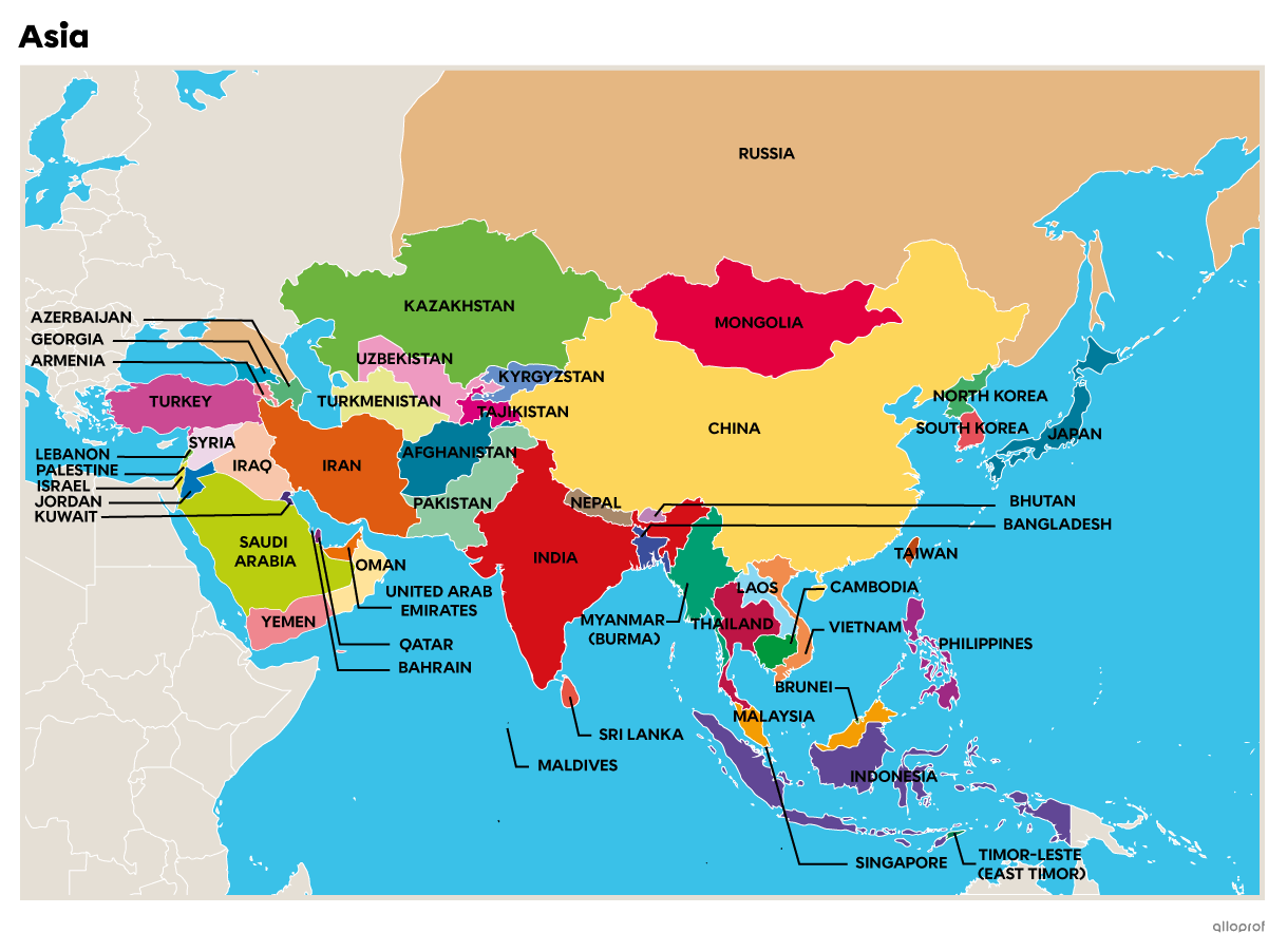 The Continents | Secondaire | Alloprof