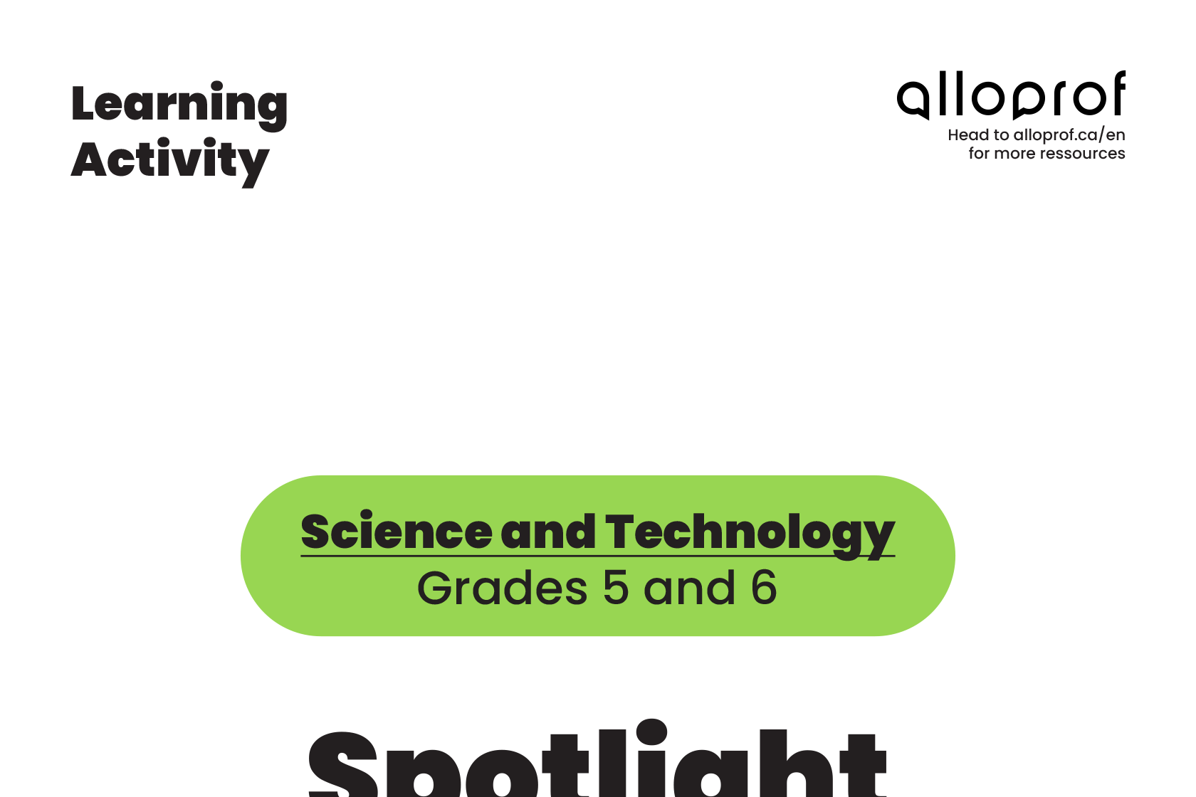 Spotlight on Diagrams | Learning Activity | Alloprof