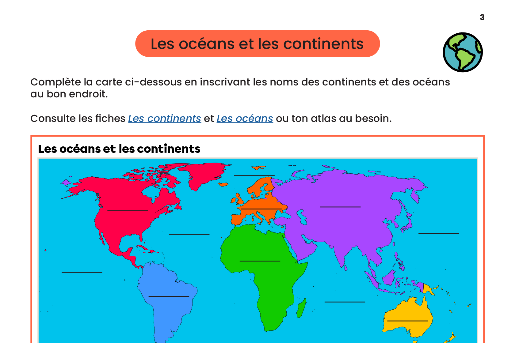 Passeport vers la géographie | Activité d’apprentissage | Alloprof