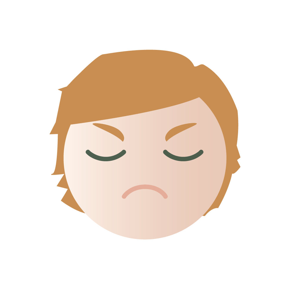 Uncomfortable Face Cartoon