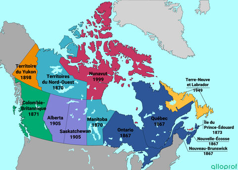 L'Acte de l'Amérique du Nord britannique de 1867 (AANB) | Alloprof