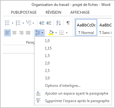 Les interlignes | Alloprof