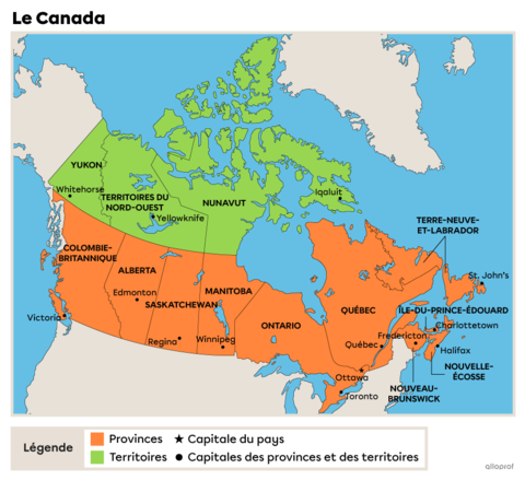 La géographie du Canada | Secondaire | Alloprof