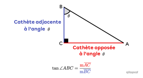 Le rapport trigonométrique tangente | Secondaire | Alloprof