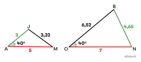 Les conditions minimales de similitude des triangles | Secondaire ...