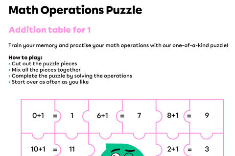 Pedagogical Game: Math Operations Puzzle | Alloprof