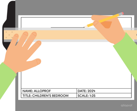 Drawing and Measuring With a Triangular Ruler | Alloprof